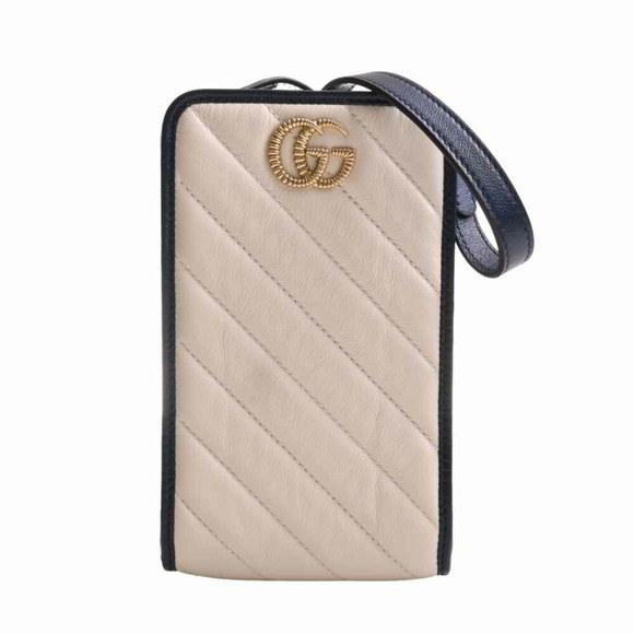 Gucci | Bags | Gucci Leather Marmont Quilted Smartphone Case Shoulder ...